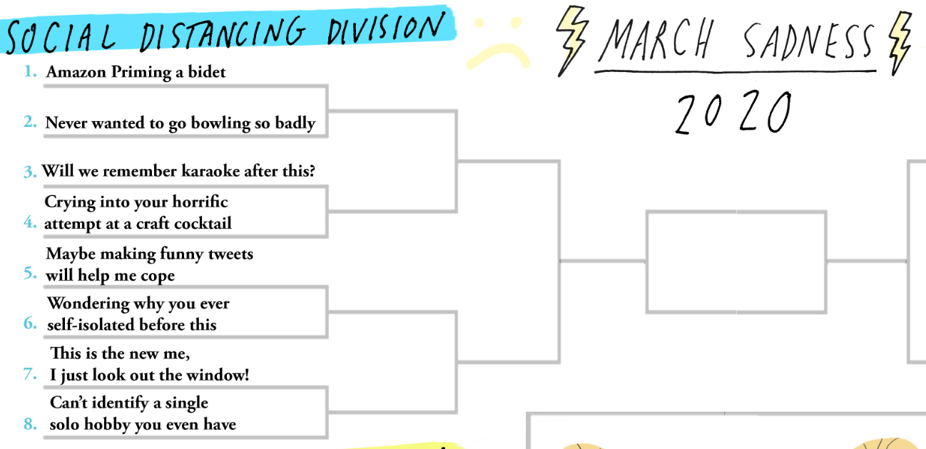 March Sadness: The Self-Quarantined Bracket - McSweeney’s Internet Tendency
