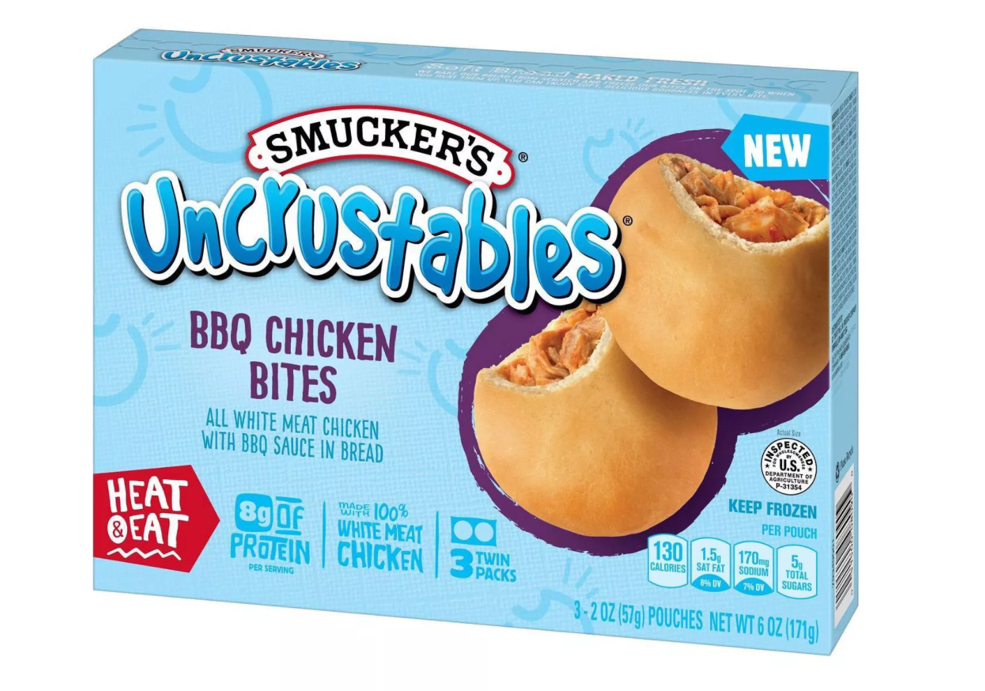 Reviews of New Food: Smucker’s Uncrustables Frozen BBQ Chicken Bites ...