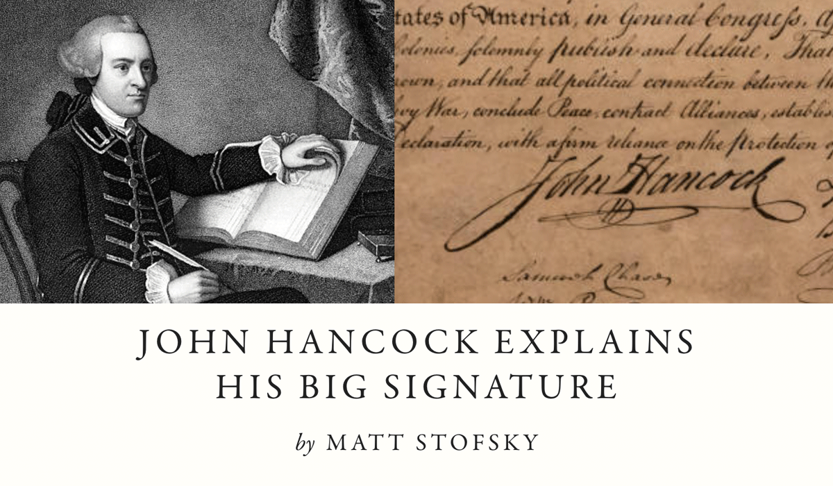 John Hancock Rsquo S Signature John Hancock Signature T Shirt